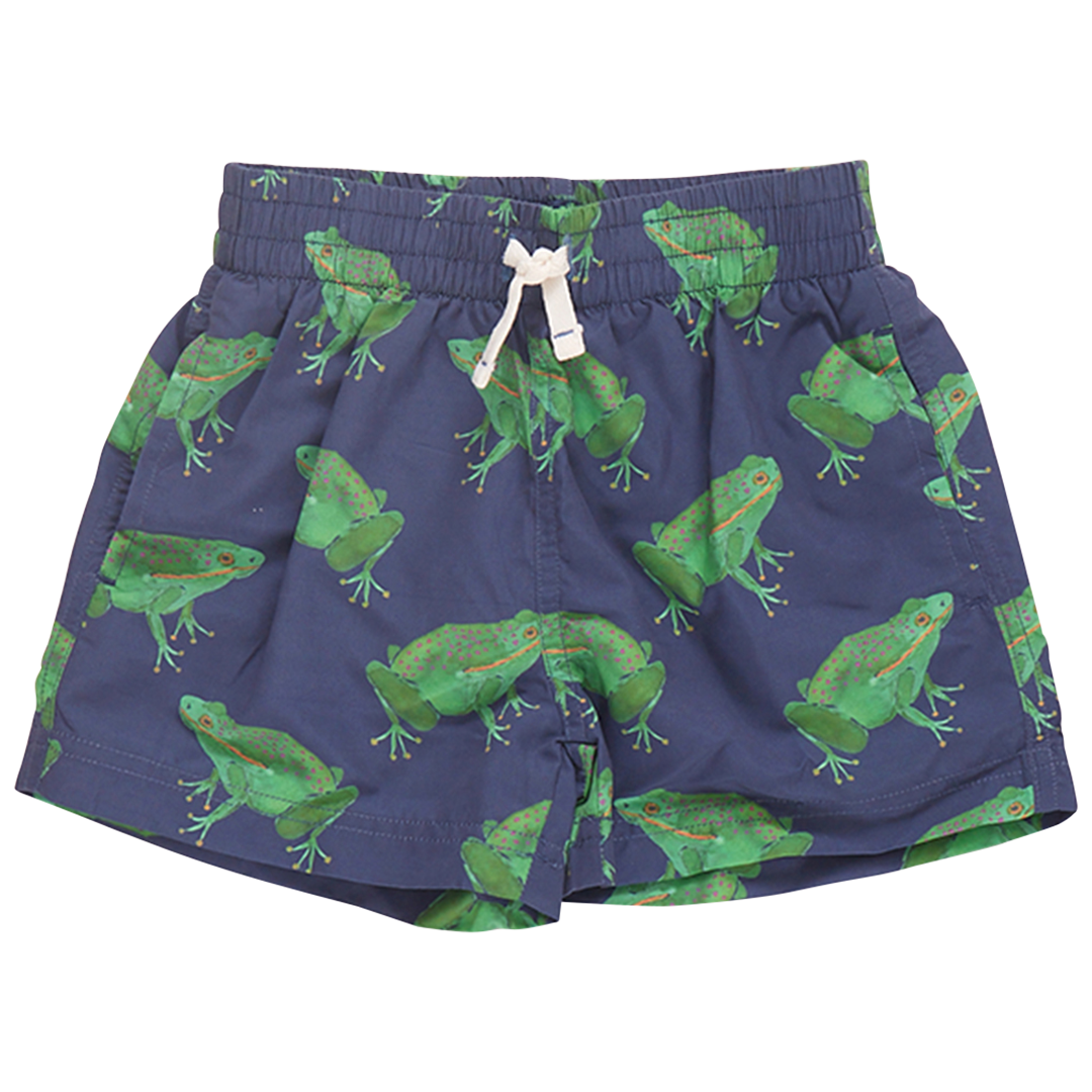 Navy Frogs Boys Swim Trunks – Picnic Brooklyn